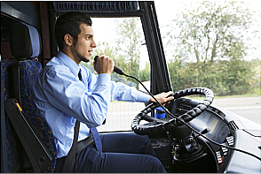 Choose your brand of tour bus radios, stereo PAs